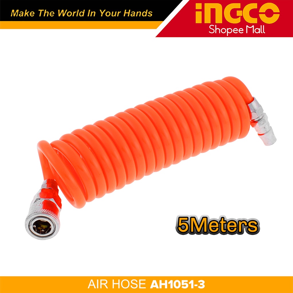 Ingco Polyurethane PU Air Compressor Hose Tube Air Tool 5m AH1051-3 10m ...
