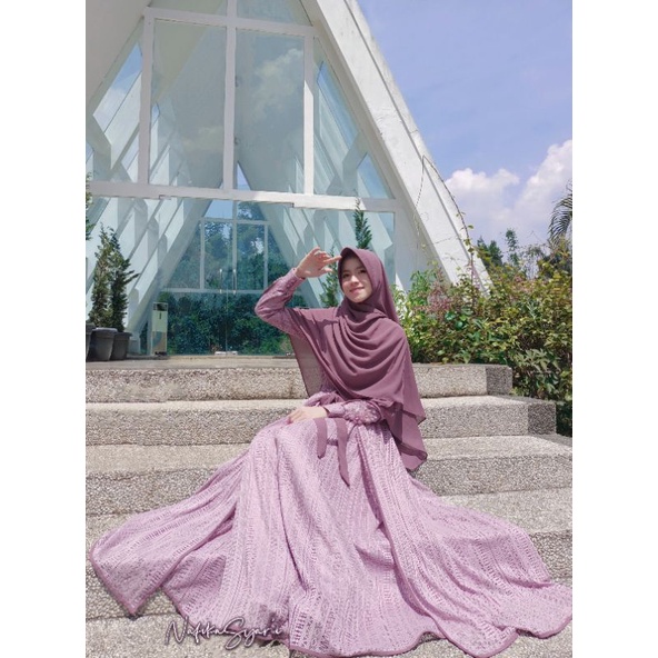 Sold OUT NAFIKA Dress CAN BE ONE SET WITH Khimar DRAWING LOOK A LIKE ...