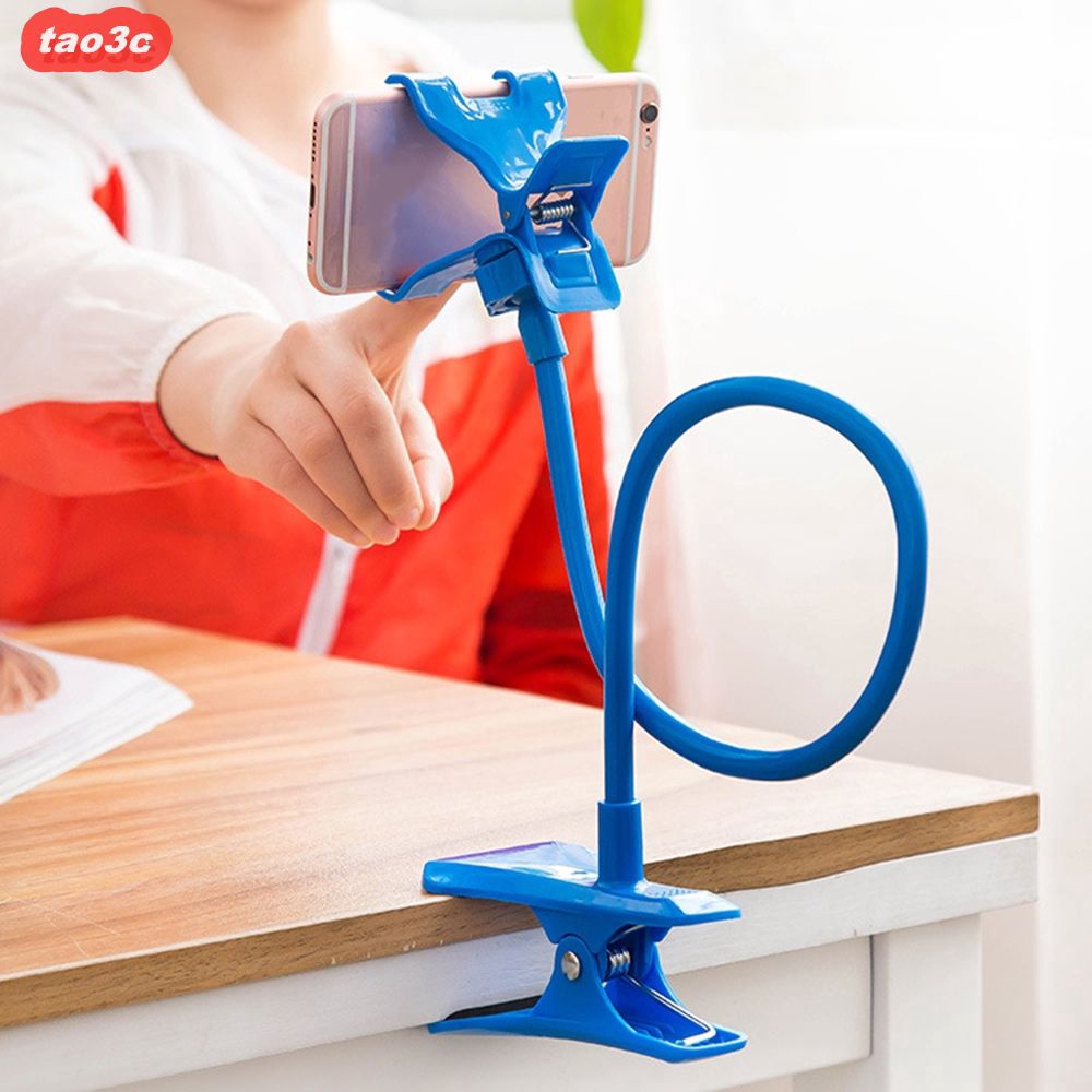 Universal Lazy Mobile Phone Stand Holder Clip Flexible Desk Table Bed ...