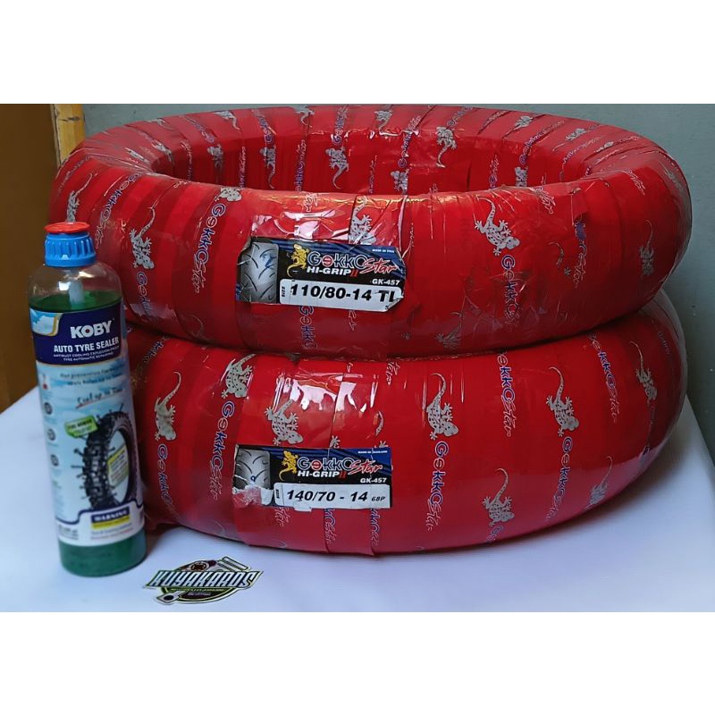 VEE RUBBER GEKKO STAR TIRES SET AEROX | Shopee Philippines