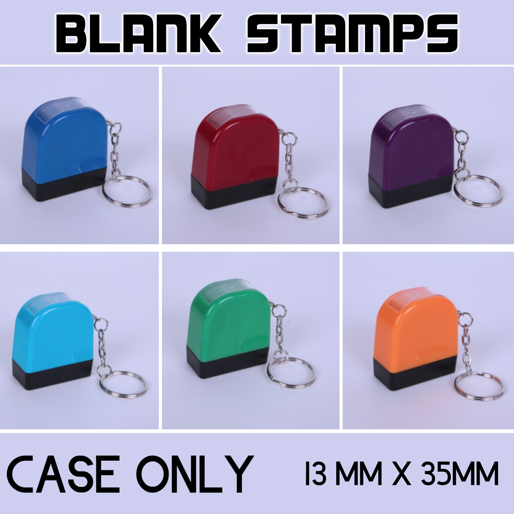 Blank Stamp. No Print. Case Only. 13mm x 35mm Flash Stamp. | Shopee ...