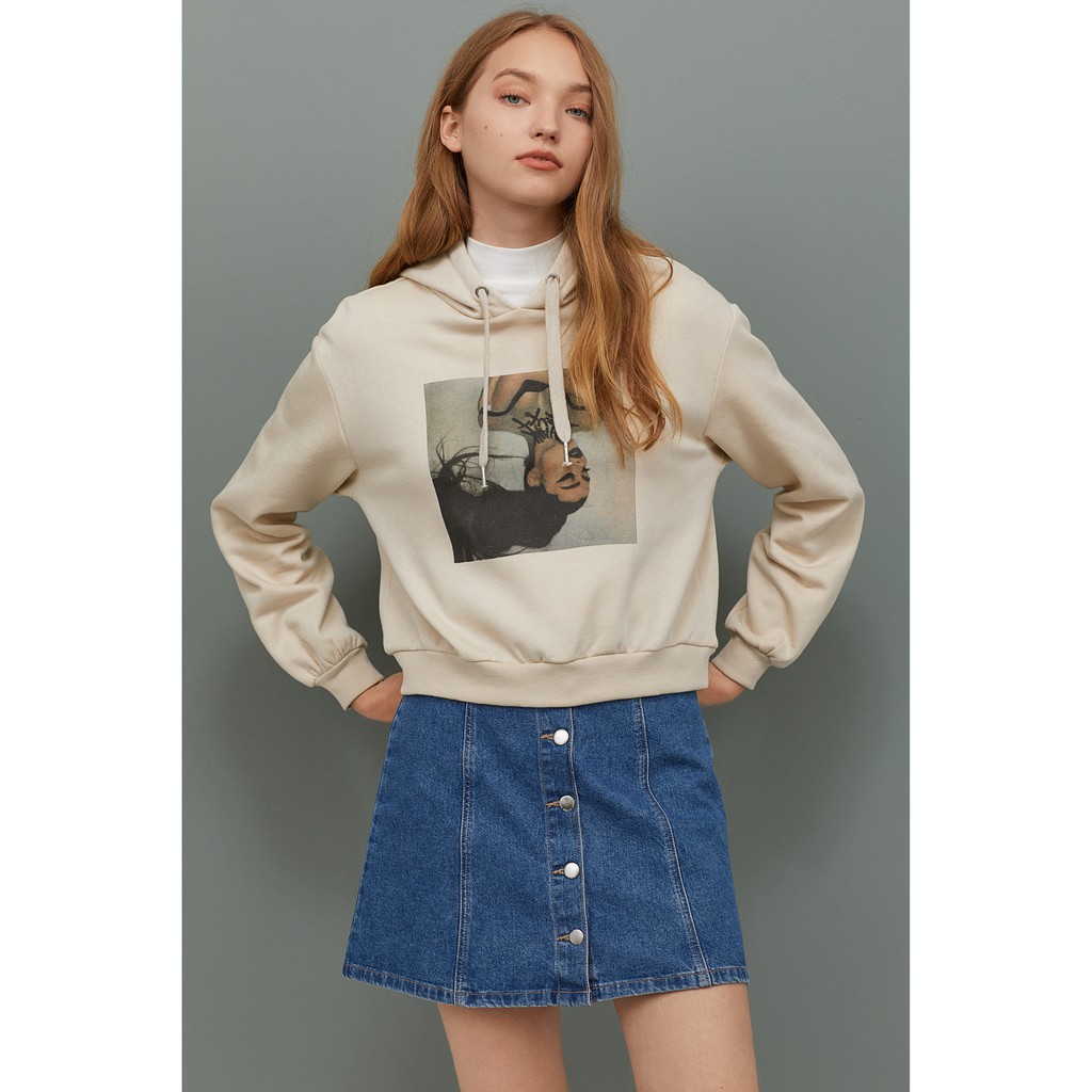 Hnm - Jacket Hoodie H&M/HnM - Branded Woman Light Beige Ariana Grande ...