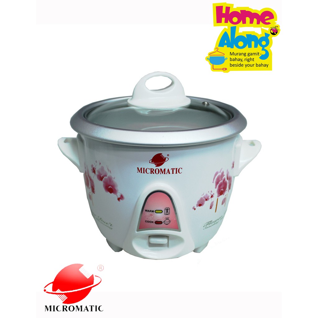 Micromatic MRC-3 Rice Cooker 0.6L 350w Flower Design White | Shopee ...