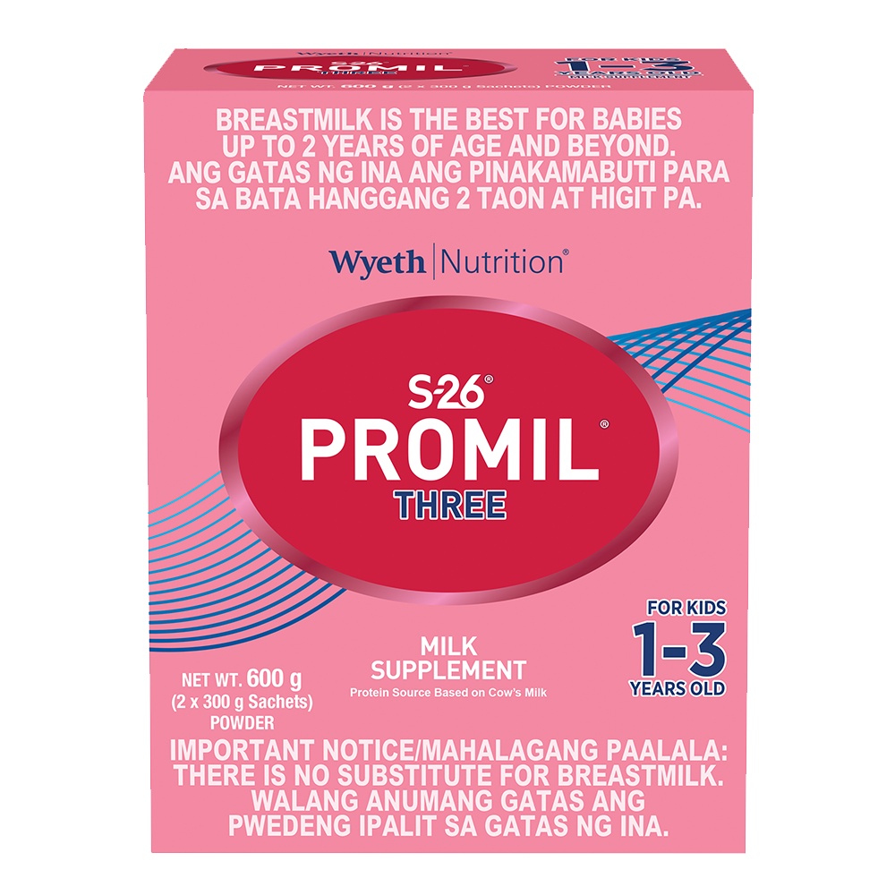 S-26 PROMIL THREE Milk Supplement 1-3 Years Old Box 600g | Shopee ...