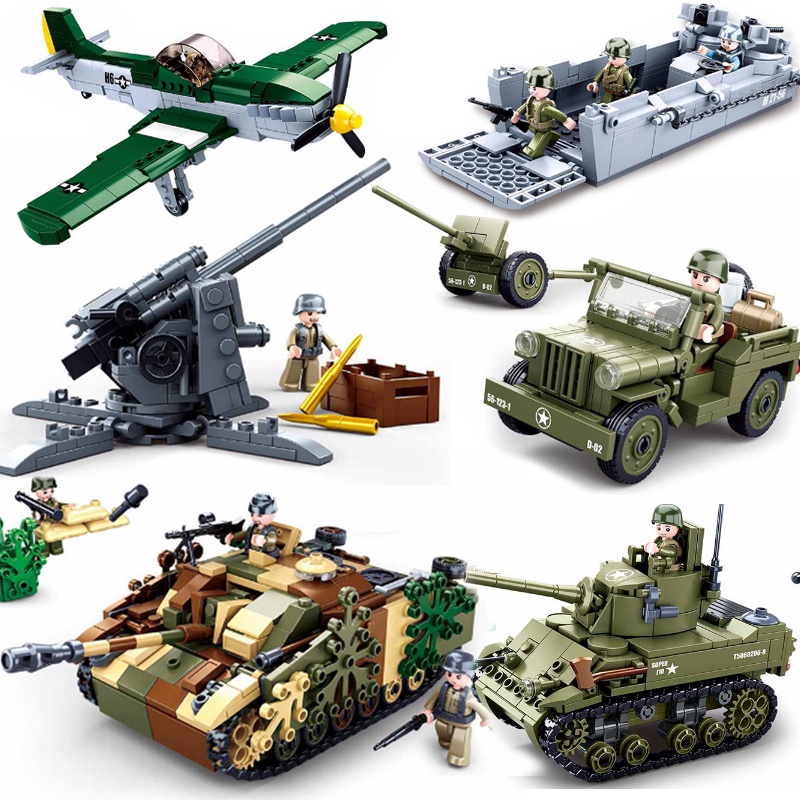 Sluban Military Blocks Army Bricks Toy WW2 Building Blocks LOZ Model ...