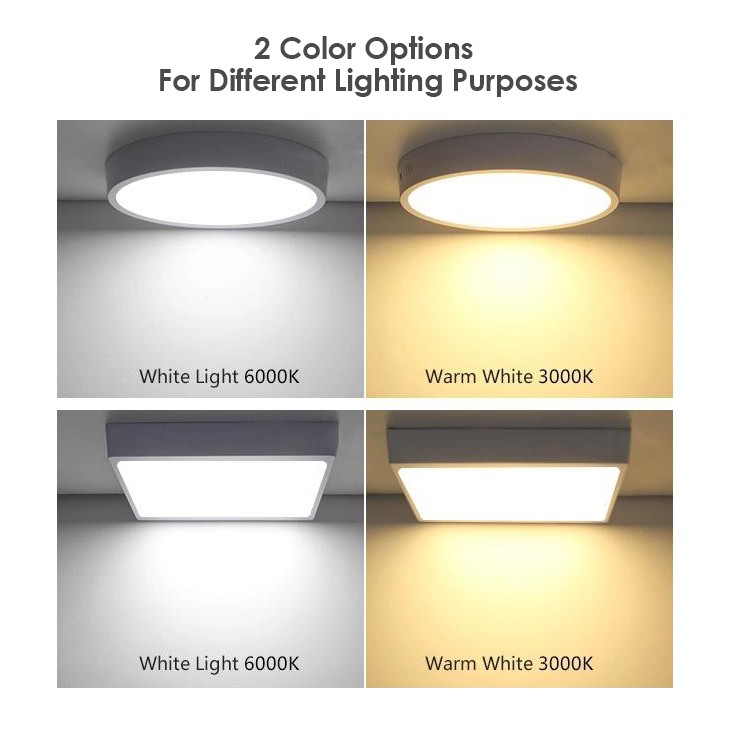 Siv 5W 7W 12W Surface Mounted Led Panel Light Downlight Ceiling Lights ...