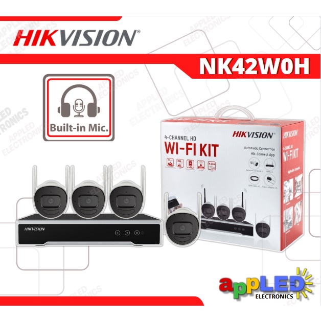 HIKVISION WIRELESS CCTV PACKAGE WITH AUDIO 4 CHANNEL 2MP 1080P TURBO HD ...