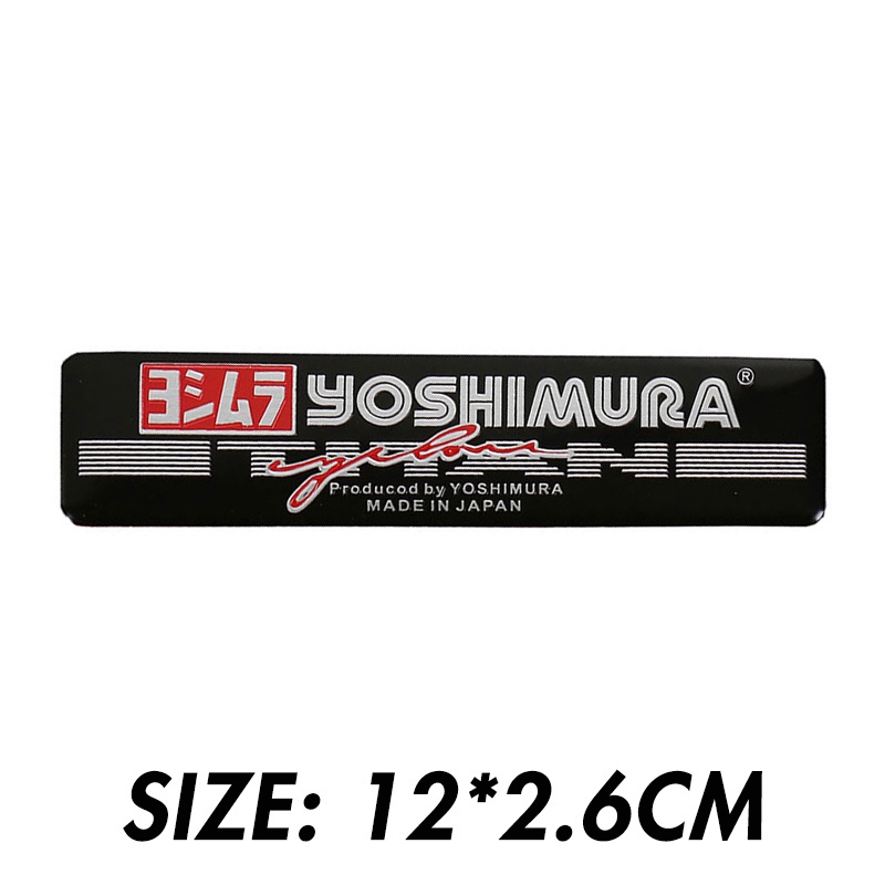 Musion Yoshimura Exhaust Pipe Sticker Heat Resistant 3D Aluminium ...