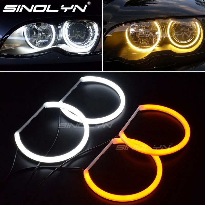 LED Angel Eye DRL For BMW 3 5 7 Series E46/E39/E38/E36 Coupe/Sedan ...