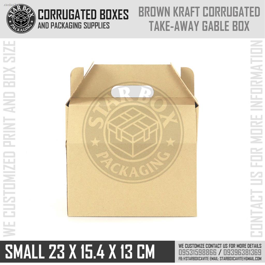 Starbox S & M Takeaway Box Take Away Out Lechon Belly Corrugated - Set of 10 | Shopee Philippines