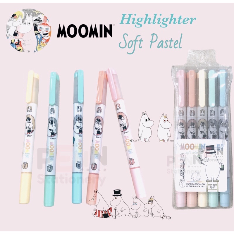 Moomin Highlighter Pen Set Authentic Licensed Product By MT Pastel ...
