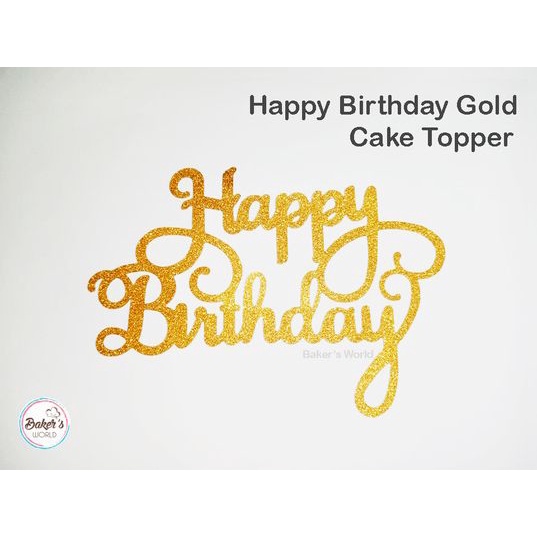 Happy Birthday Day Paper Cardstock Board Cake Topper | Shopee Philippines