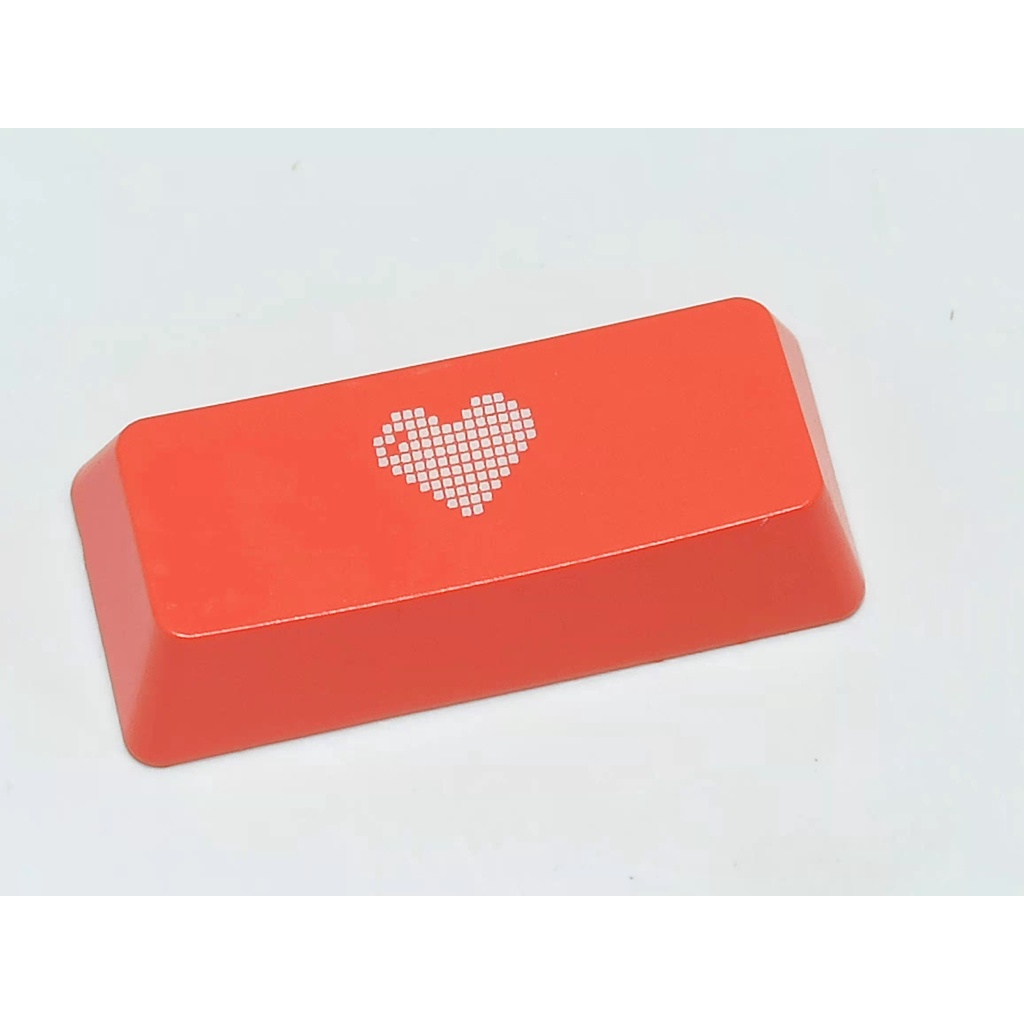 ABS Mechanical Keyboard Keycap Unique enter Key Translucent Heart Shape ...