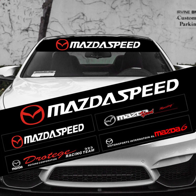 130x21cm Development Mazdaspeed Reflective Car Windshield Stickers Auto ...