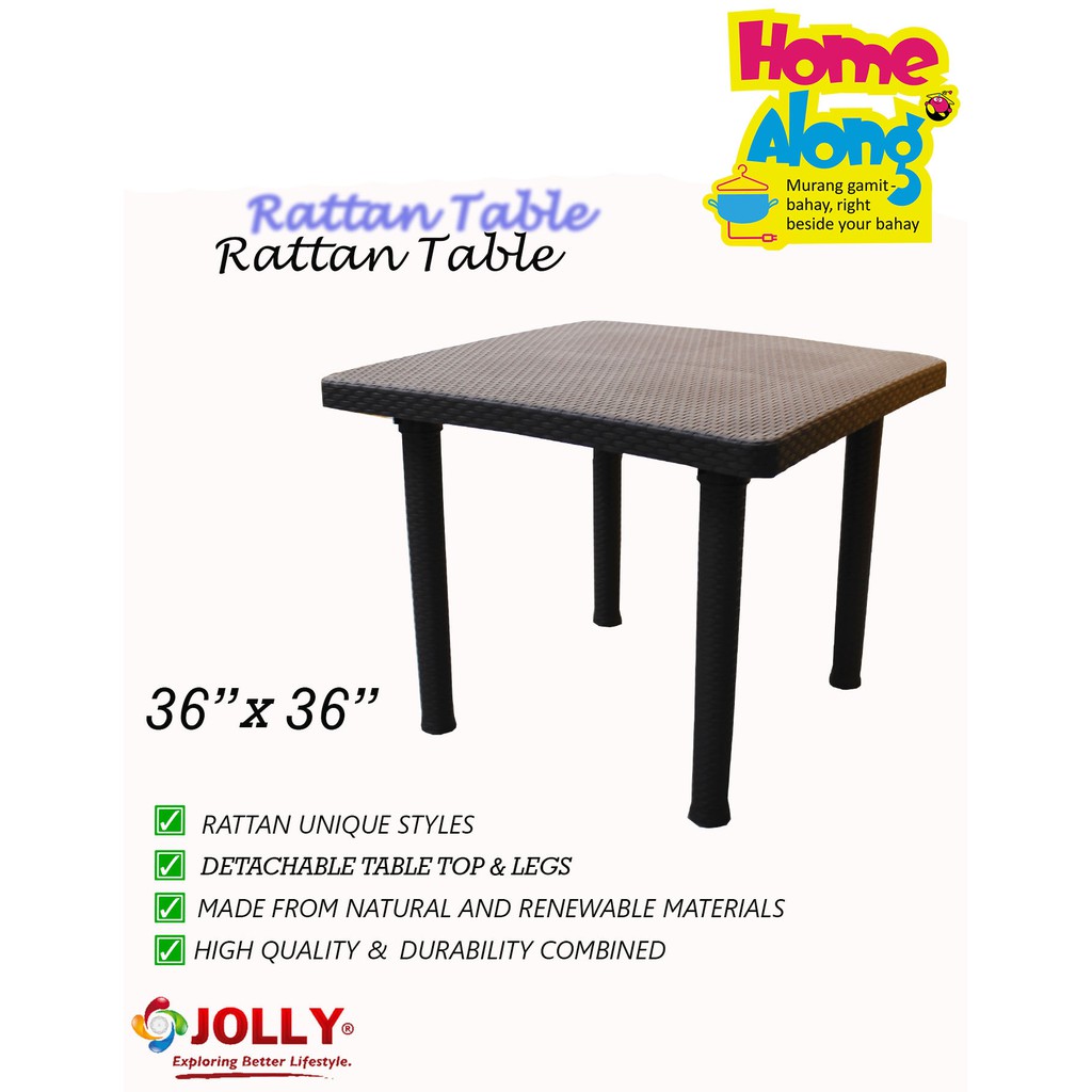 Rattan Table 36"x36" Jolly High quality | Shopee Philippines