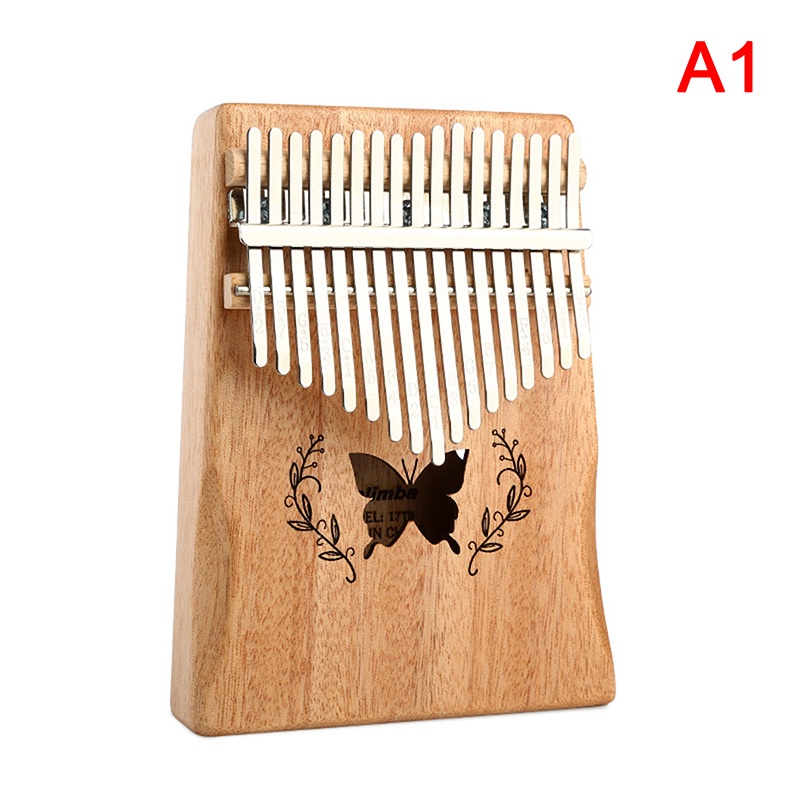 P1H Kalimba 17 Key Finger Piano Portable High Quality Mahogany Wooden ...