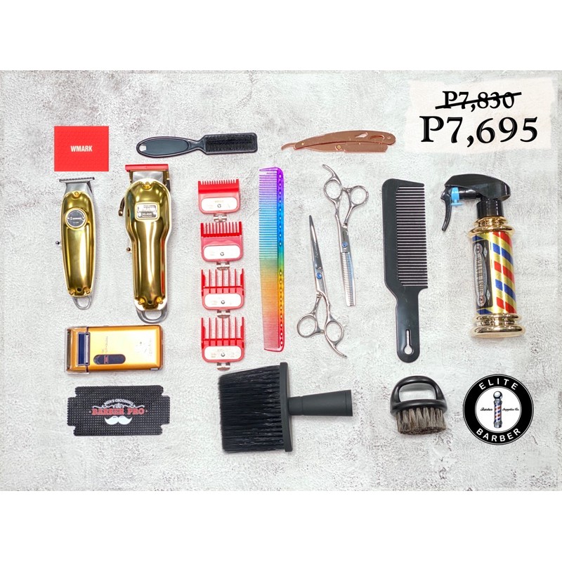 NEW BARBER PACKAGE COMPLETE SET HAIR TOOL HAIR CLIPPER - ELITE BARBER ...