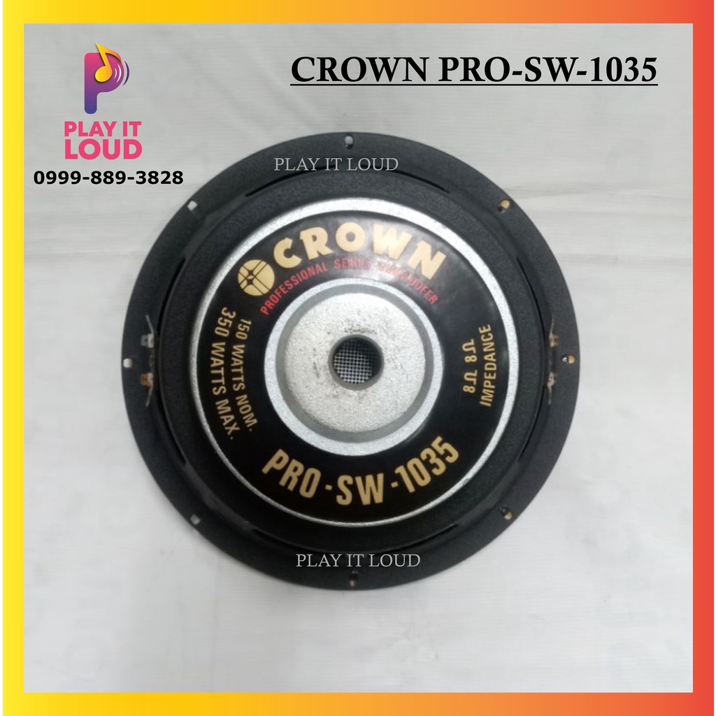 CROWN PRO-SW-1035 PROFESSIONAL SERIES WOOFER | Shopee Philippines
