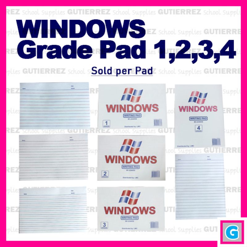 Windows GRADE PAD Paper | Shopee Philippines
