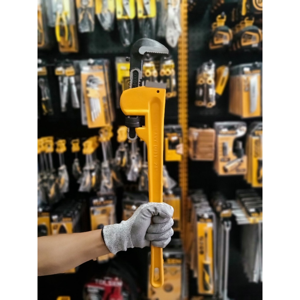 Tolsen Heavy Duty Pipe Wrench / Liyabe Tubo (18", 24" or 36") | Shopee ...