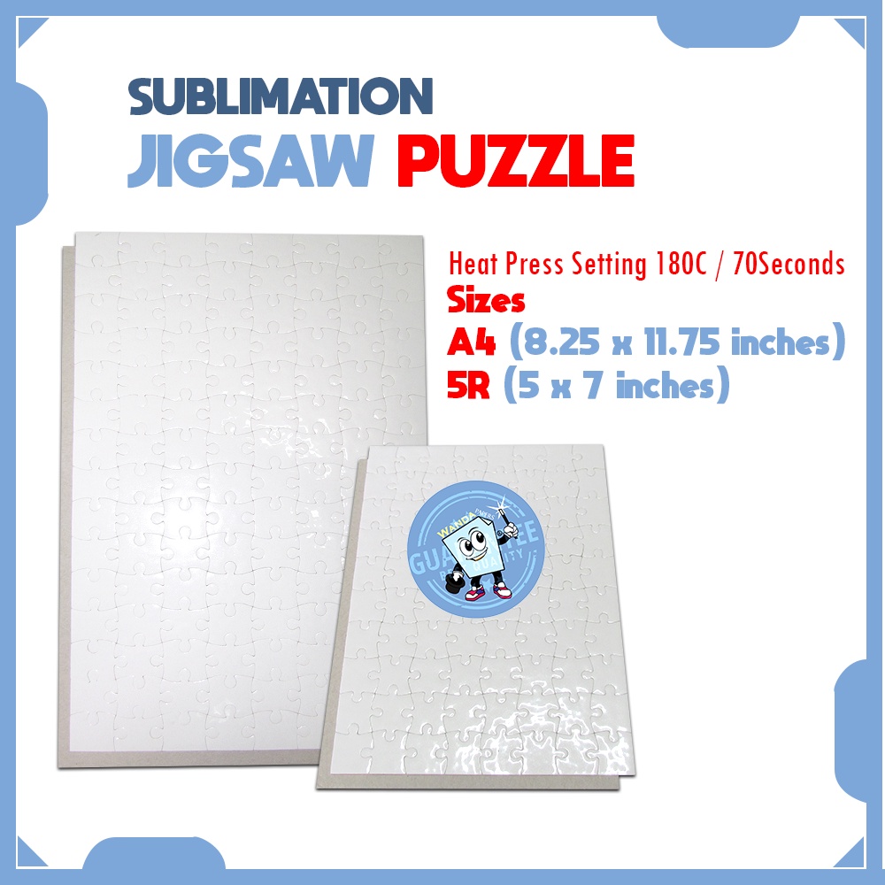 Sublimation Puzzle || Jigsaw Puzzle A4 & 5R Size | Shopee Philippines