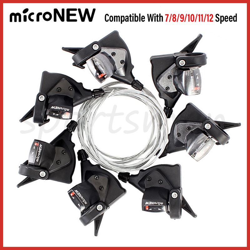 Micronew 3x7 8 9 10 11 12 Speed Shifter MTB Mountain Bike Bicycle ...