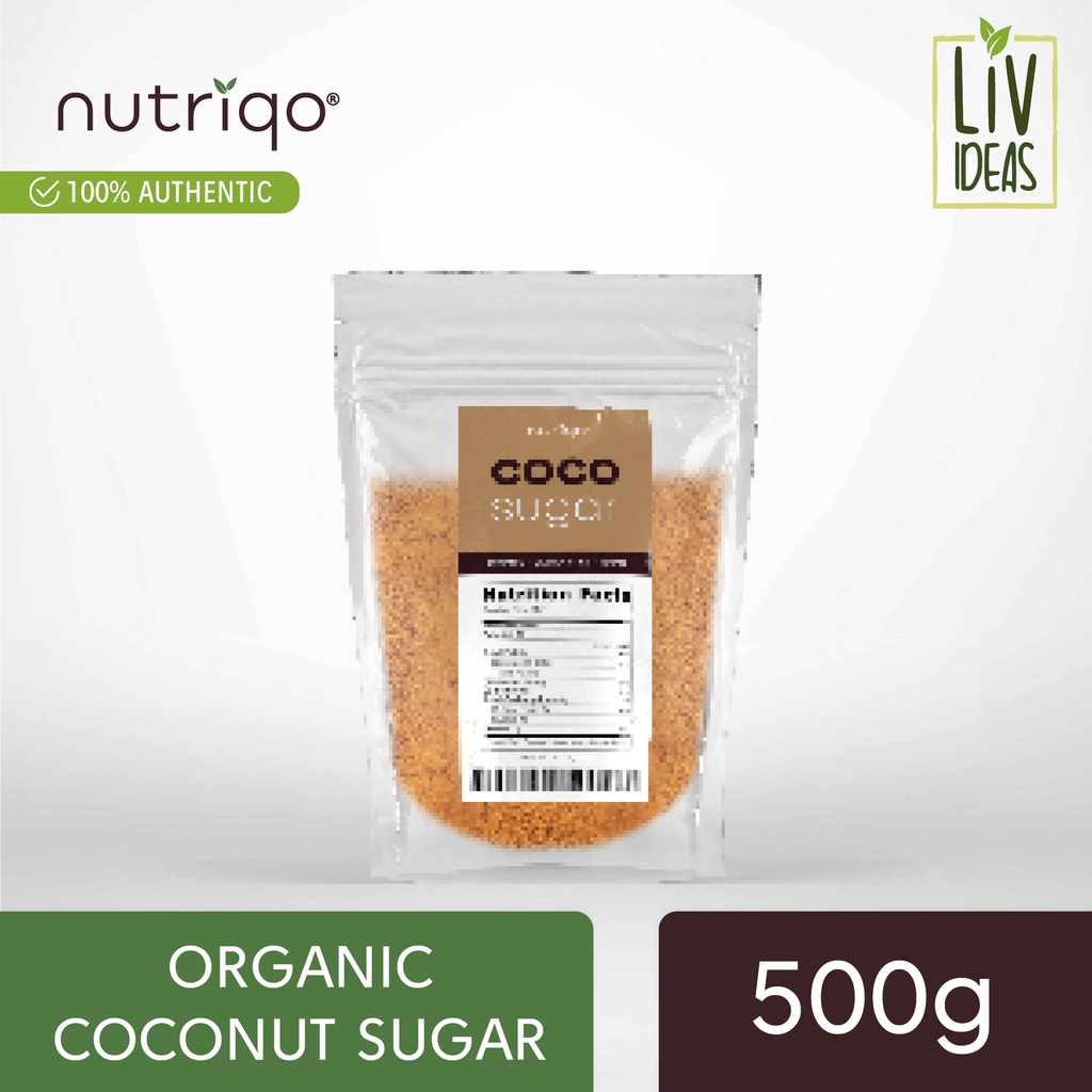 Nutriqo Organic Coconut Sugar 500g | Shopee Philippines