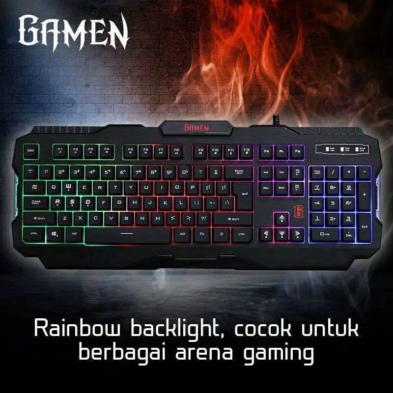 Robot Gament Gaming Keyboard GK100 Rainbow WaterprooF Backlight RGB ...