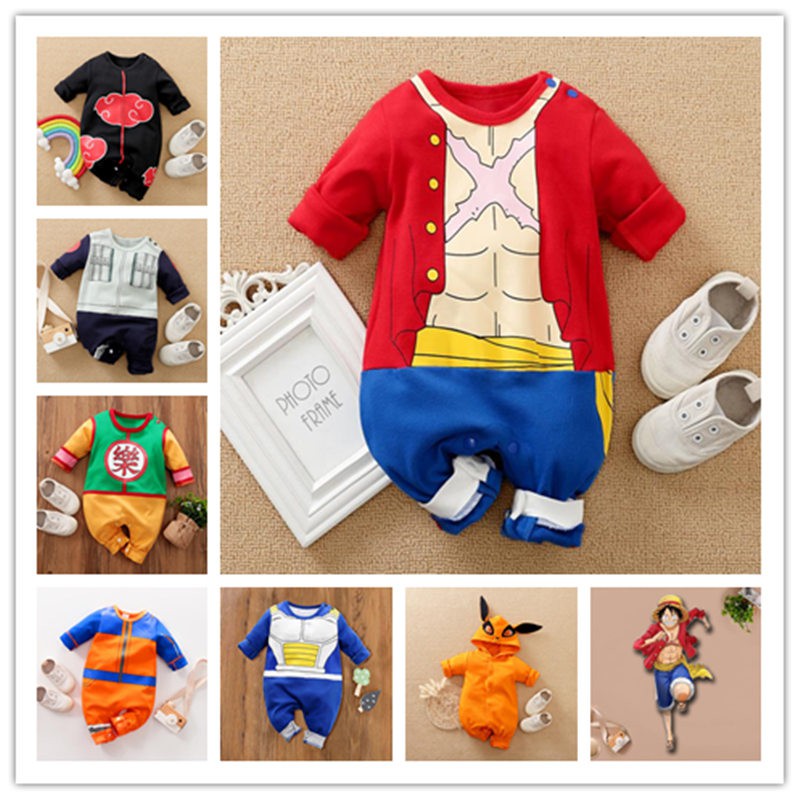 Baby Romper Cartoon One Piece Baju Bayi Clothes Fashion Rompers Cosplay ...