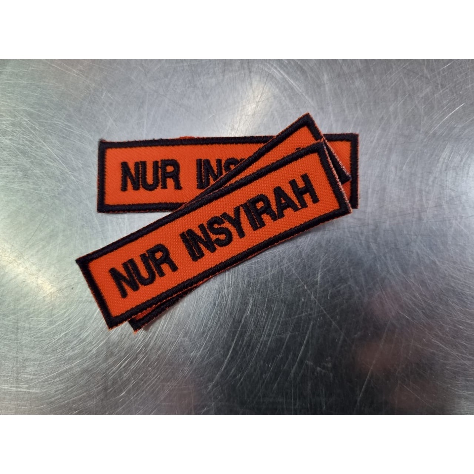 Name Tag Kain / Cloth Tag (3pcs) RM12 | Shopee Philippines