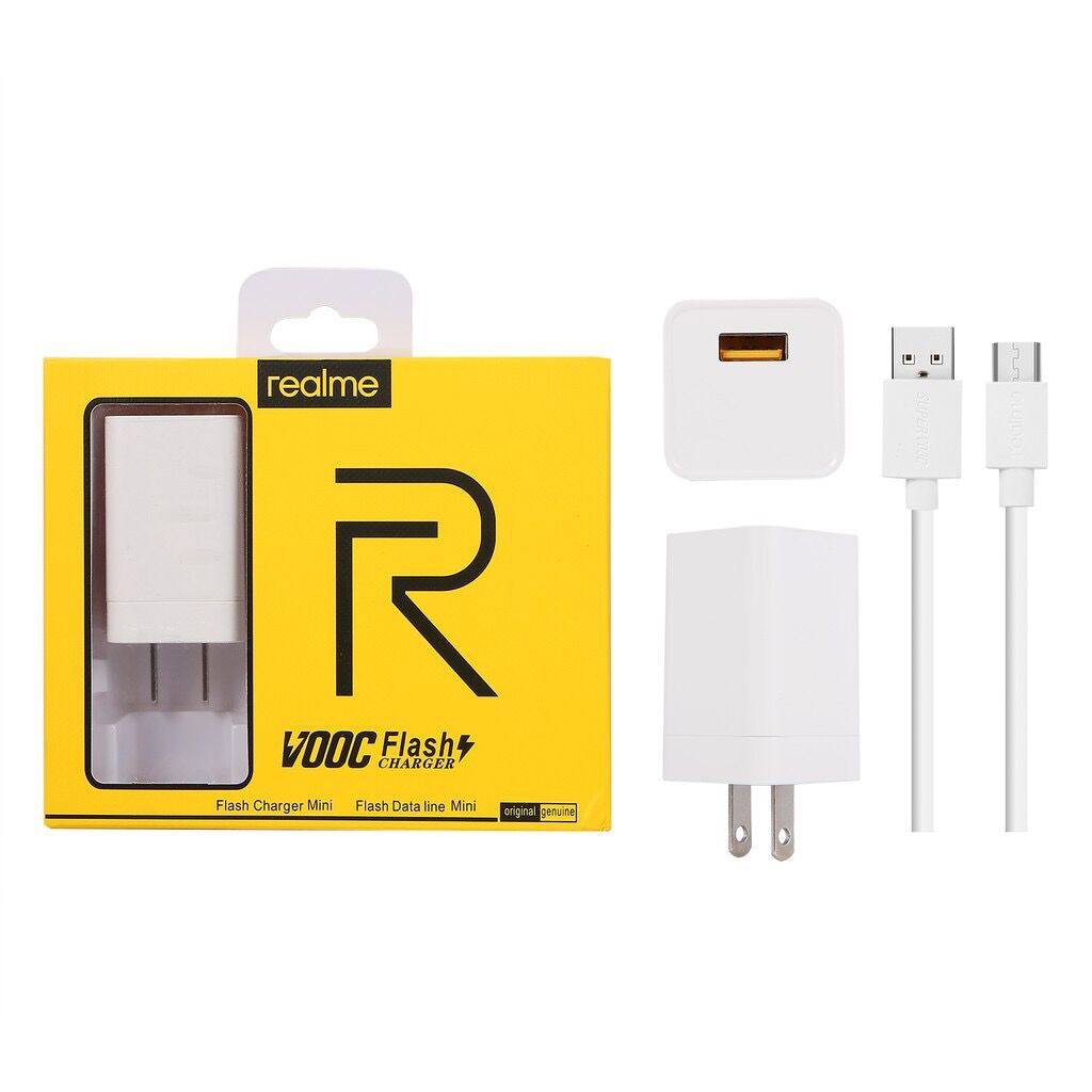 Realme VOOC Flash Charging Original5V-4A Power Adapter Micro USB Fast ...