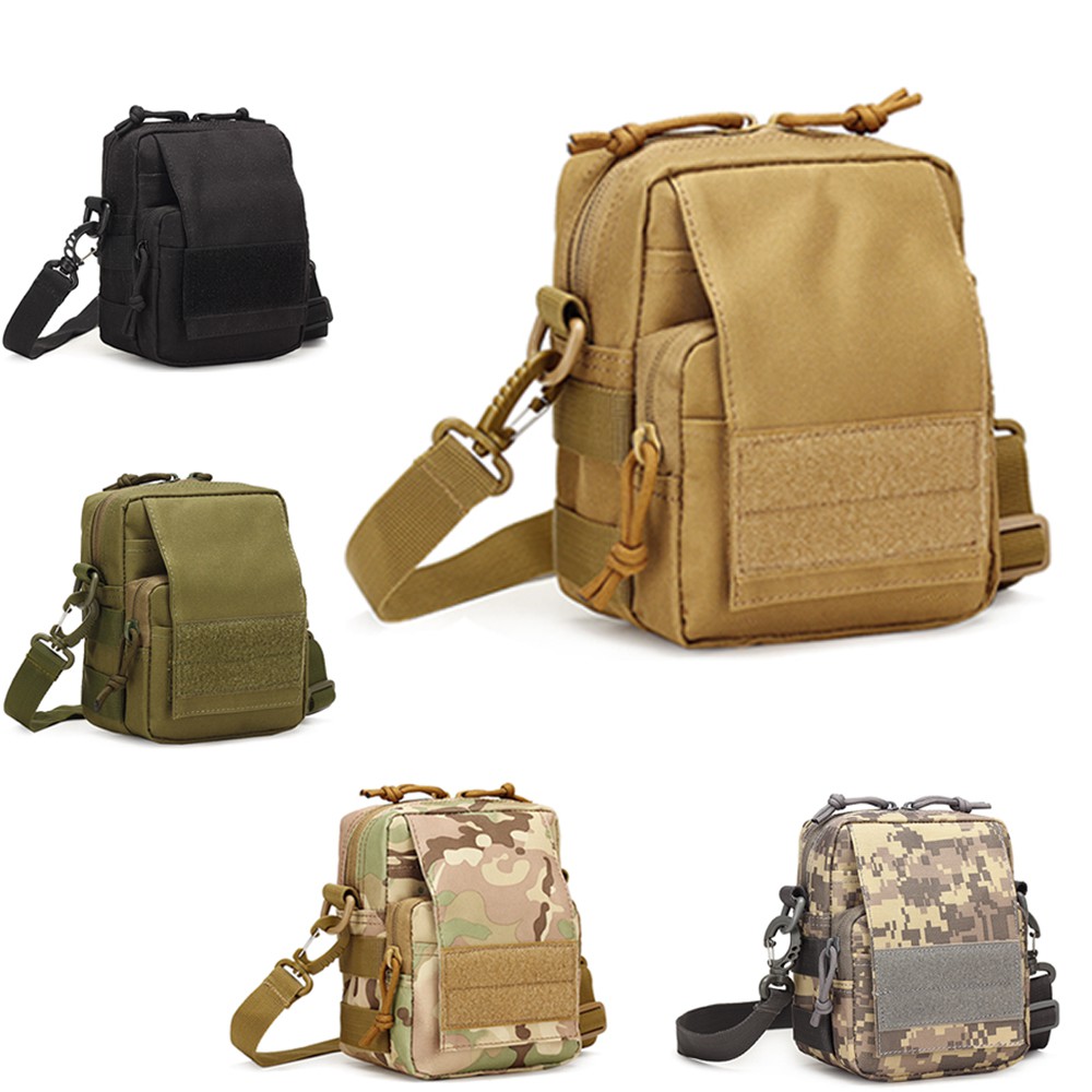 Men Messenger Bag EDC Small Waist Pack Sling Camping Shoulder Bags ...