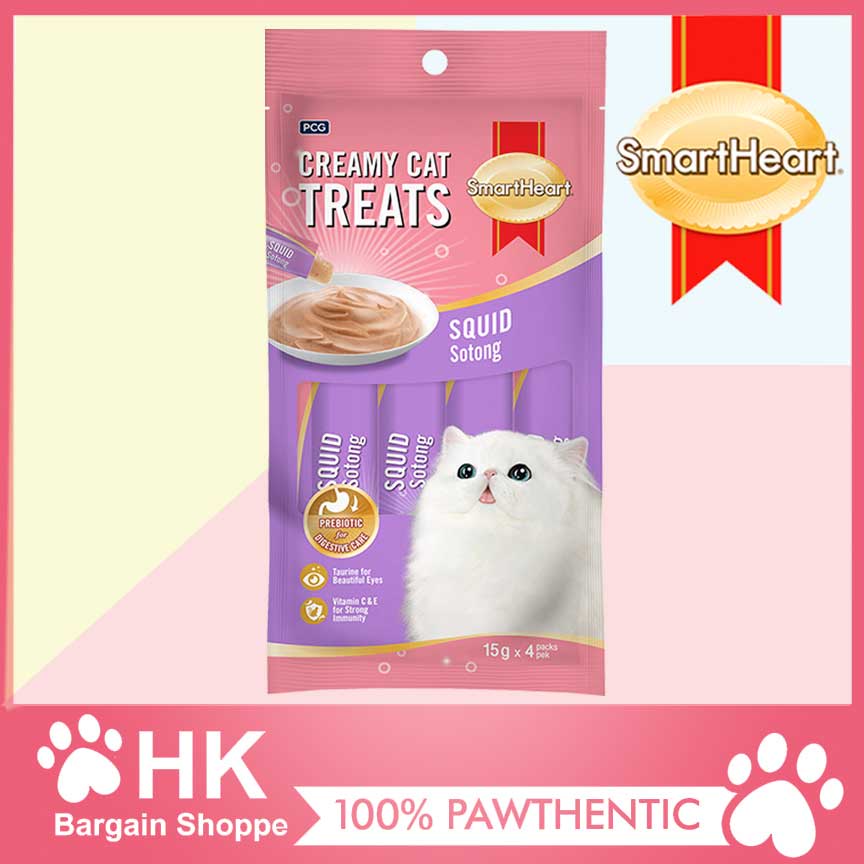 Smart Heart Creamy Cat Treat 15g x 4 sachets/packs (smartheart ...