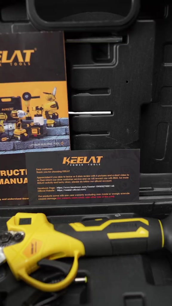 KEELAT Cordless Electric Scissors Shear Branch Tree Garden Tools big ...