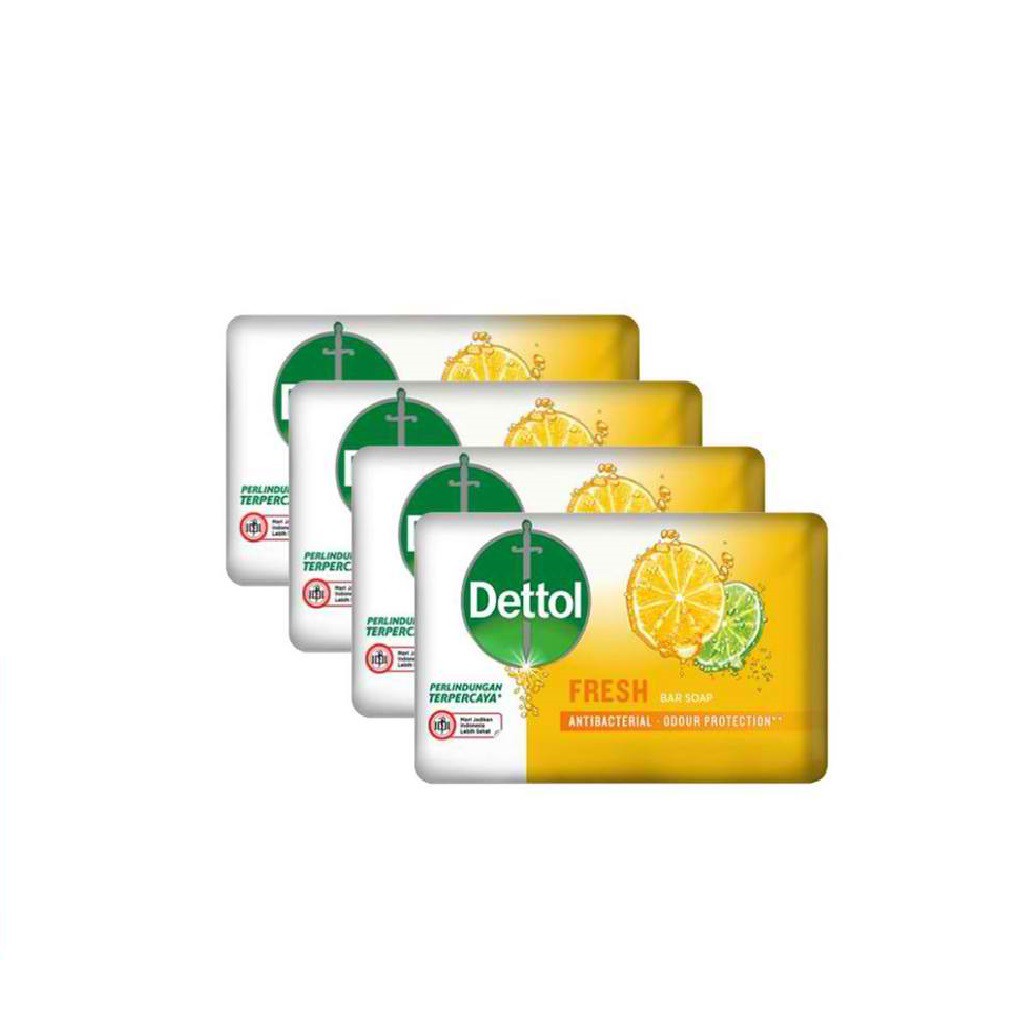 Dettol Fresh Yuzu Citrus Bar Soap 100 Grams Bundle of 4 | Shopee ...