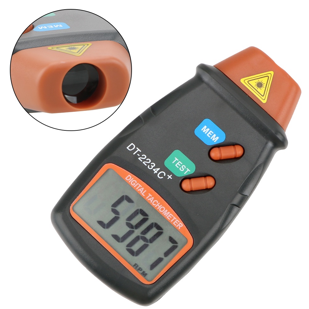 &Digital RPM Meter Handheld Tach Laser Tachometer Car Speedometer Speed ...