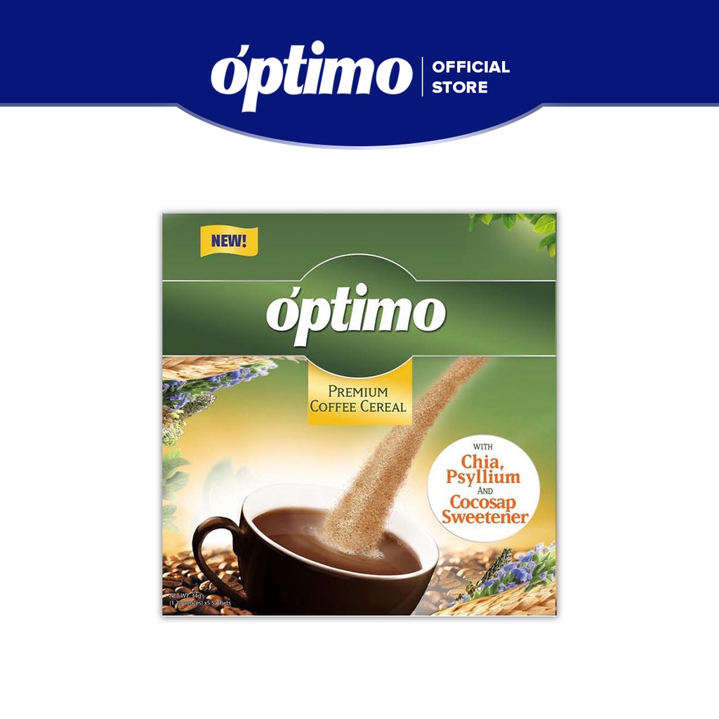 [Healthy Cereal] Optimo Premium Coffee-flavored Cereal 5s | Shopee ...