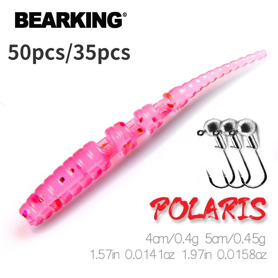 【Pudidi tested】BEARKING Polaris 50pcs 4cm 5cm Fishing soft lure for ...