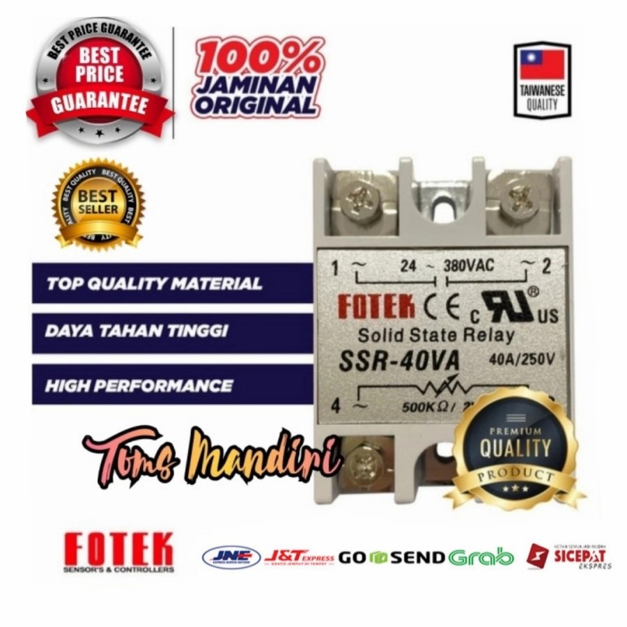 Solid State Relay Fotek SSR-40 VA/SSR 40 VA 40 Amper | Shopee Philippines