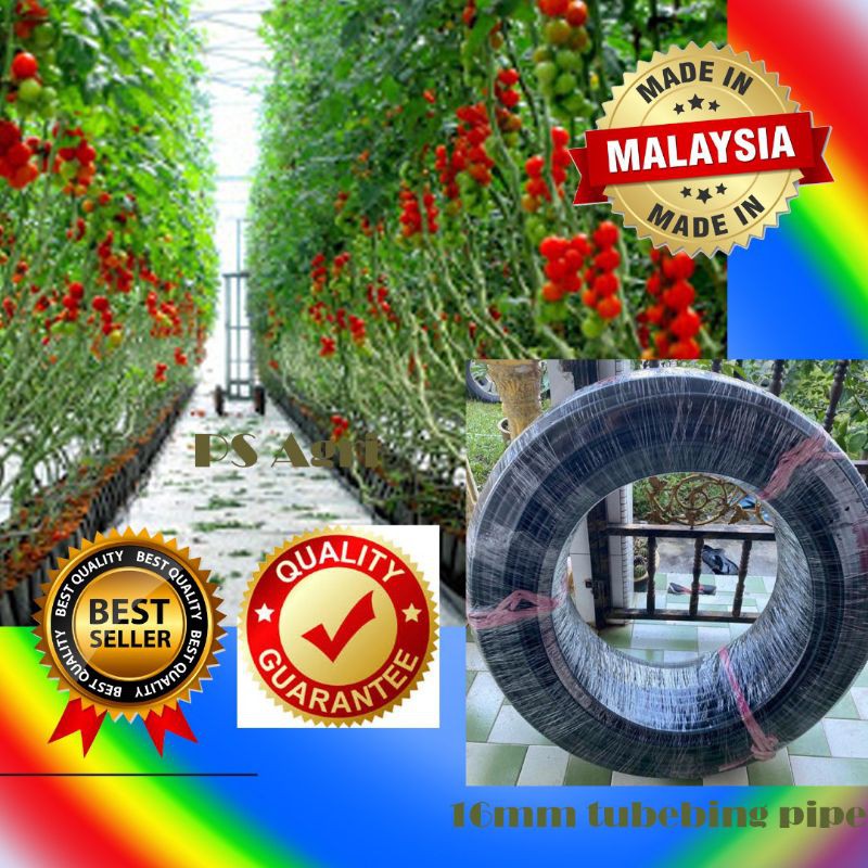 300 Meter 16mm Irrigation Water Tubing Pipe Hose LDPE 16 mm Polypipe ...