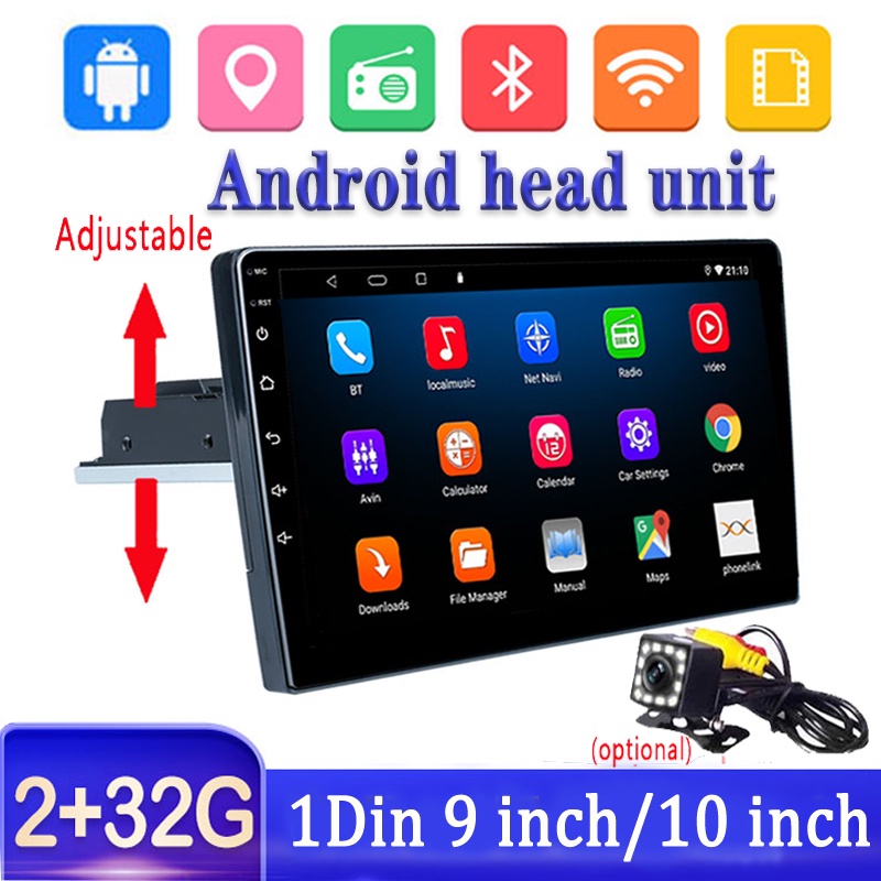 (2G RAM+32G ROM )9/10 inch 1Din Android 12 Car Stereo Radio Head Unit ...