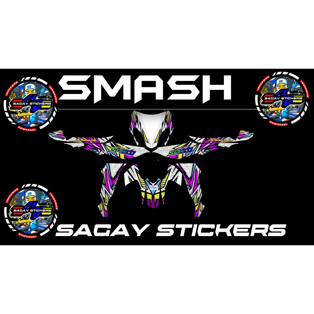 SMASH Motorcycle Sticker Decals | Shopee Philippines