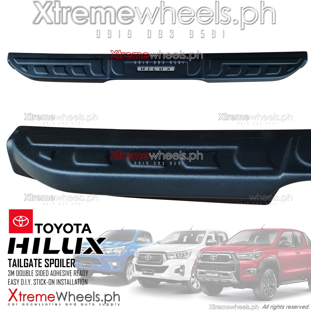 Hilux Conquest 2018-2025 Hilux Logo Tail Gate Spoiler / Rail Guard ...