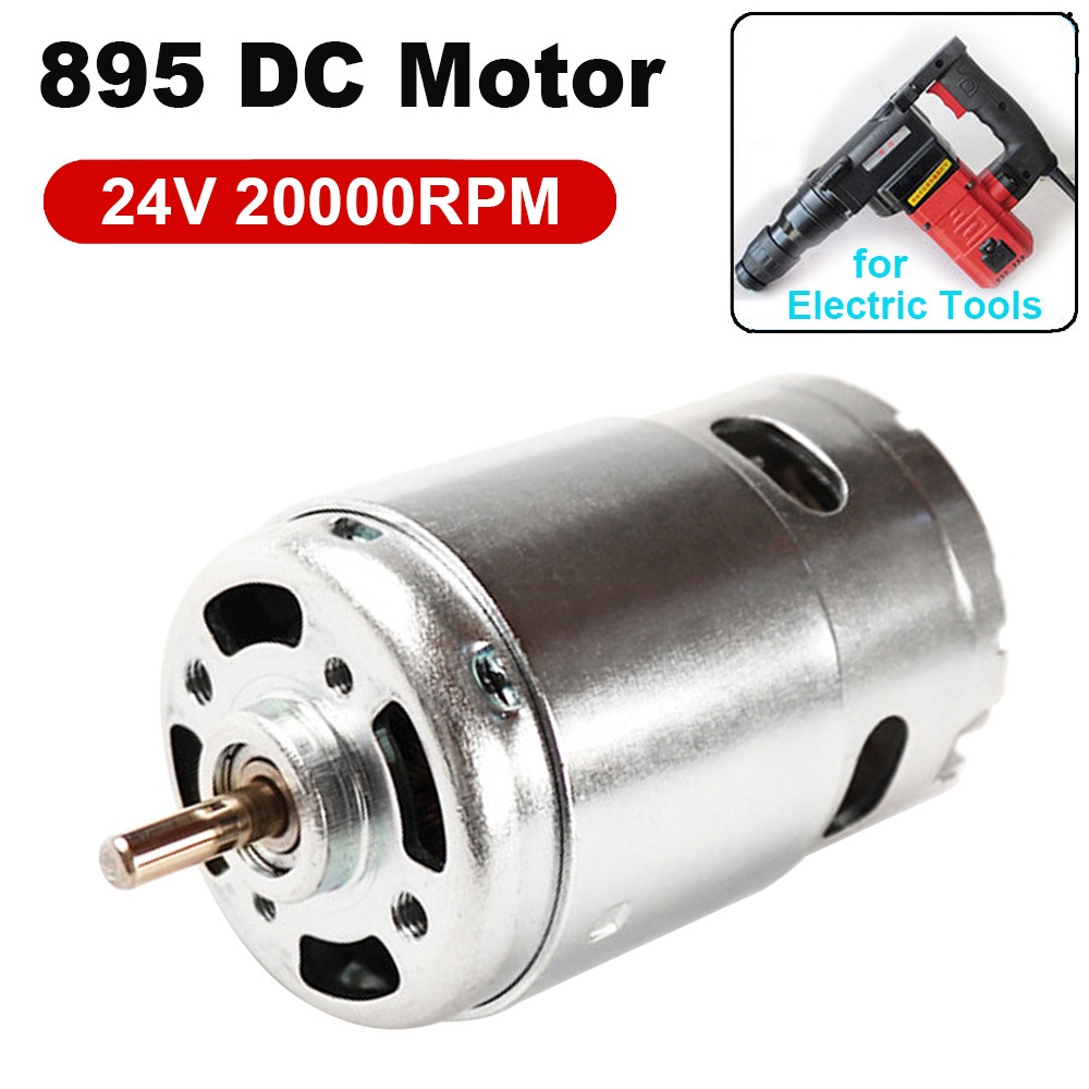 895 High Torque High RPM DC Motors 12V 24V 20000RPM Double Ball Bearing ...