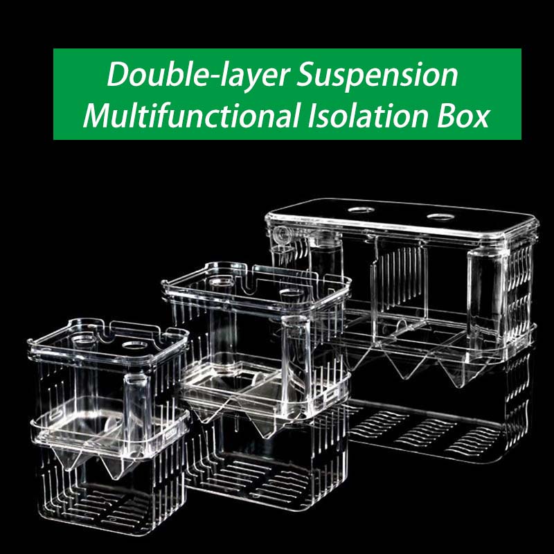 AQUARZOO Aquarium Breeder Box for Fish Tank, Breeding Box Fish ...