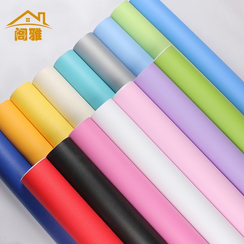10meters PVC adhesive. wallpaper Plain Color | Shopee Philippines