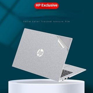 Sticker Laptop HP Matte silver 3 Sides Skin HP Pavilion 14s-cf 14-dv 14 ...