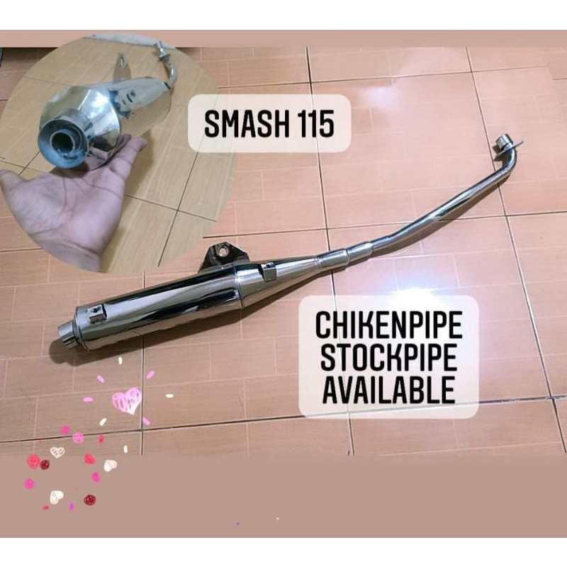 Smash 115/110 chicken pipe/stock pipe stainless plug&play | Shopee ...