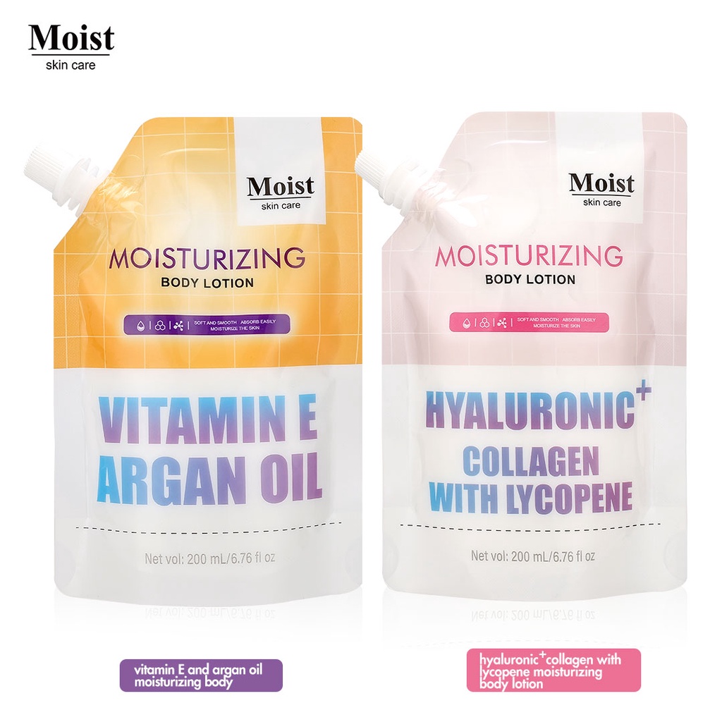 Moist Skin Care Hyaluronic Acid + Collagen & Argan Oil Long-lasting ...