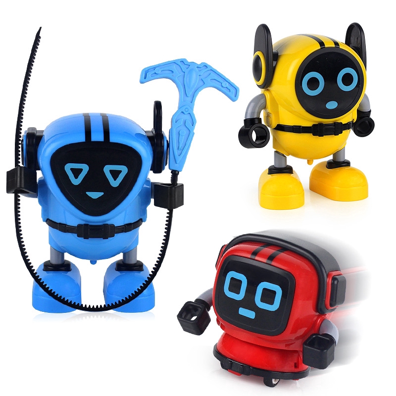 2020 Newest Pull rule gyroscope clockwork toy Gyro robot Friction car ...